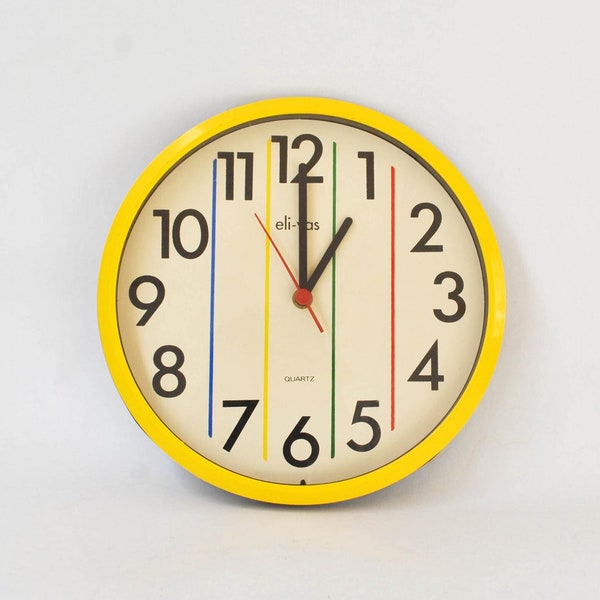 80s Wall Clock - Etsy