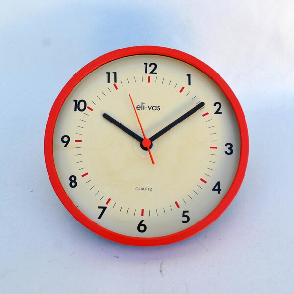 80s Wall Clock - Etsy