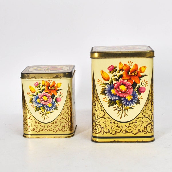 Floral Tin Box - Etsy
