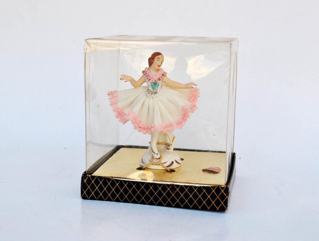 Dresden Ballet Figure Porcelain Dancer Vintage Ballet Decor Dancing ...