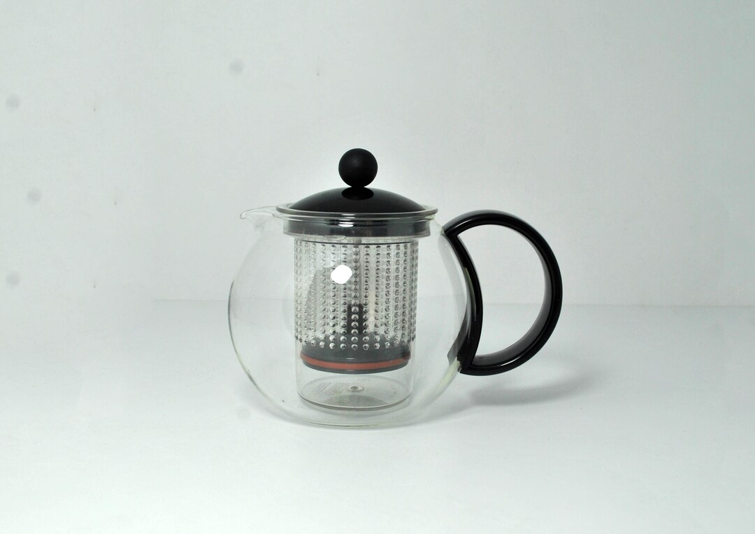 Small Glass Coffee Teapot Modern Transparent Retro Pyrex Glass Bodum ...