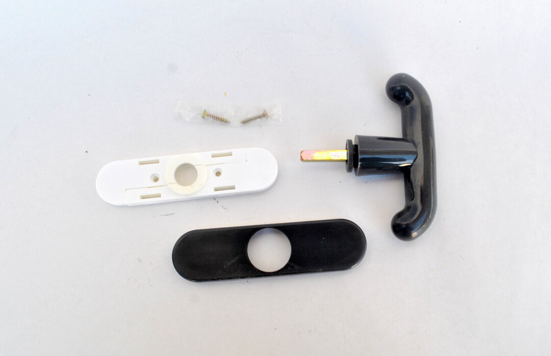 Dark Gray Window Handle Vintage Knobs Plastic Houseware Italian Design ...