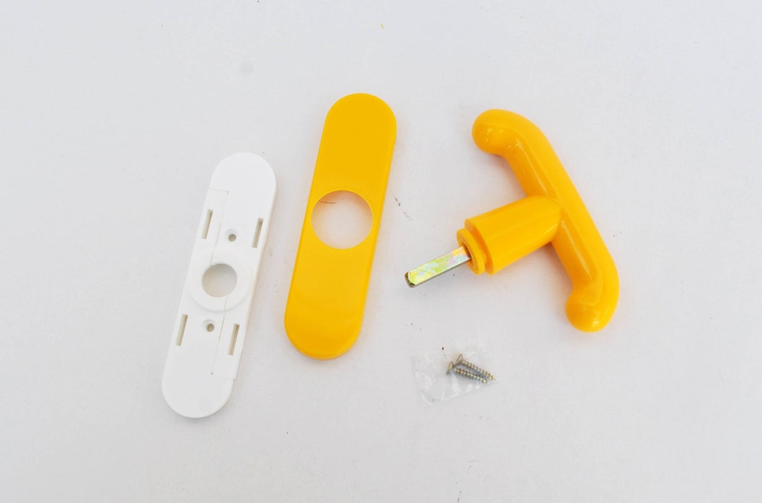 Vintage Yellow Plastic Window Handle: Italian Retro Door Knob - Etsy