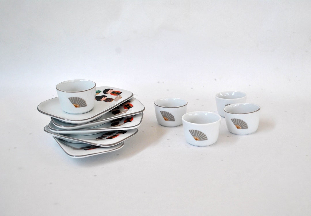 Sake Set Tea Cup Chinese Housewarming Gift Chinese Teapot Antique Asian ...
