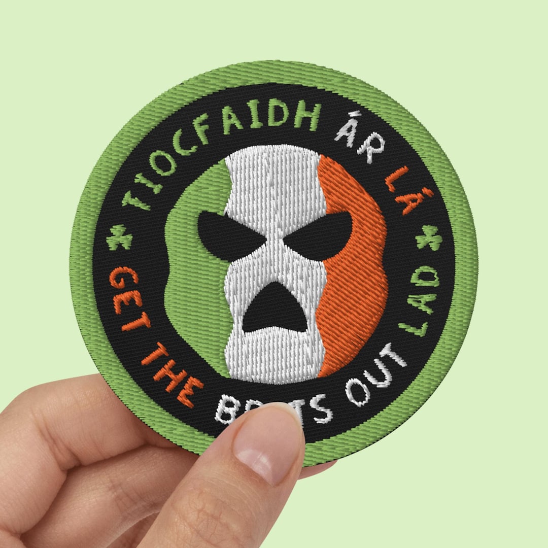 Kneecap H.O.O.D Patch - Tiocfaidh ár Lá - Irish Lyrics Patch - Ireland ...