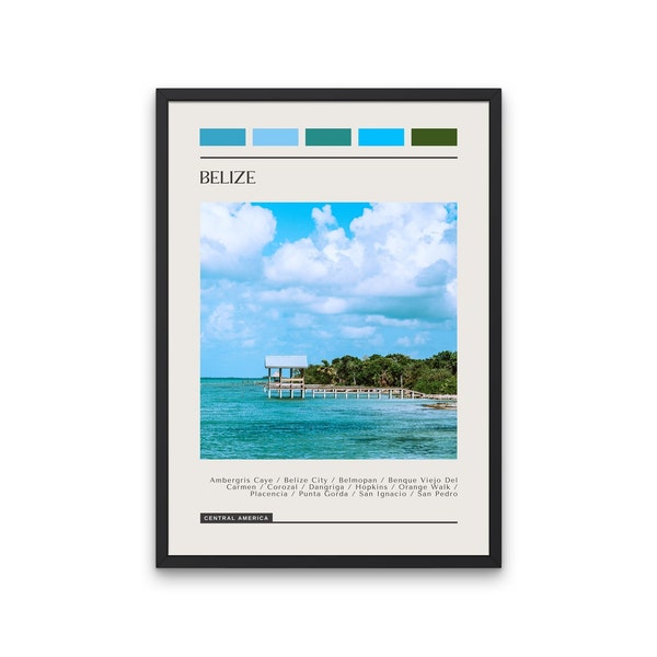 Belize Poster - Etsy