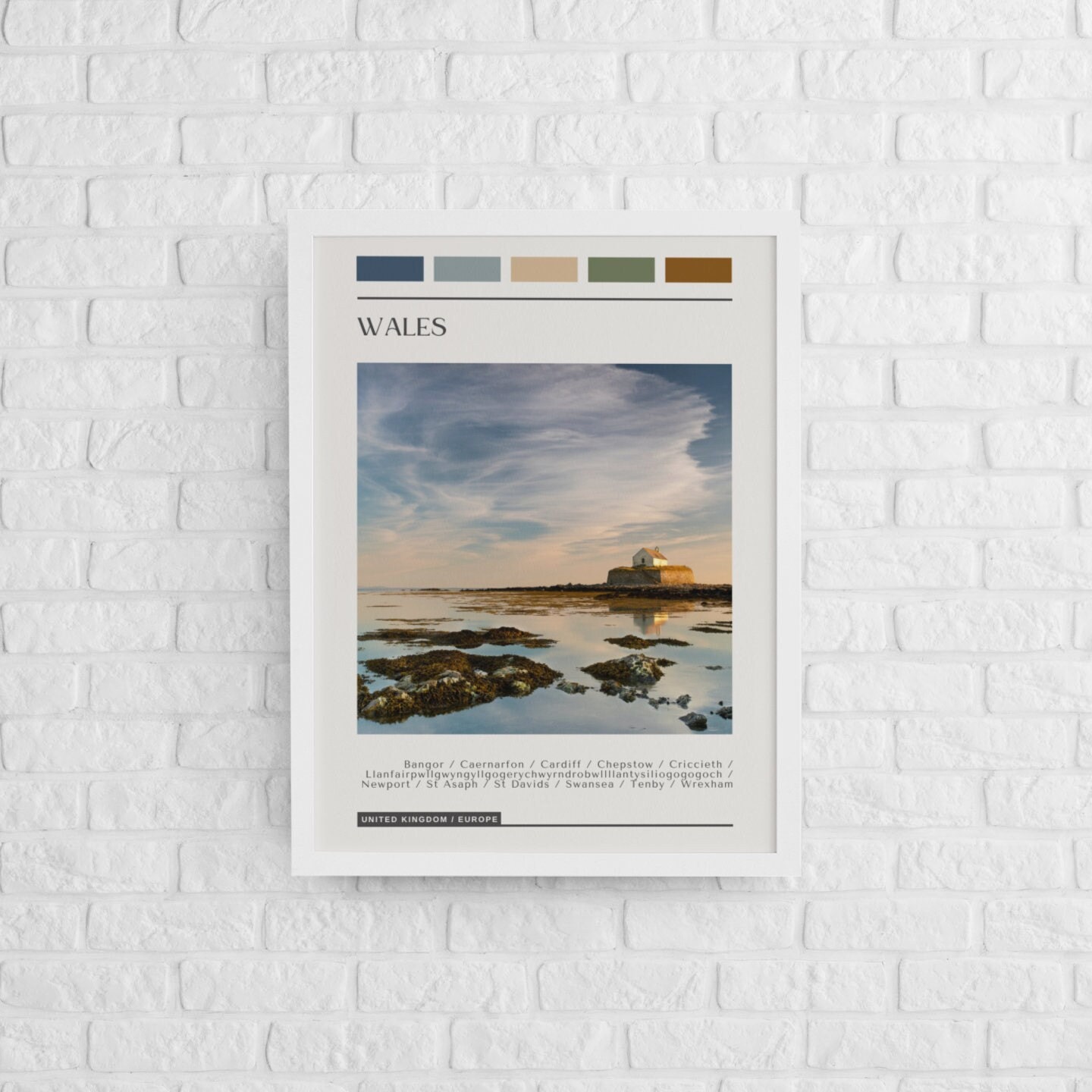 WALES Travel Poster Color Block Travel Poster Digital - Etsy