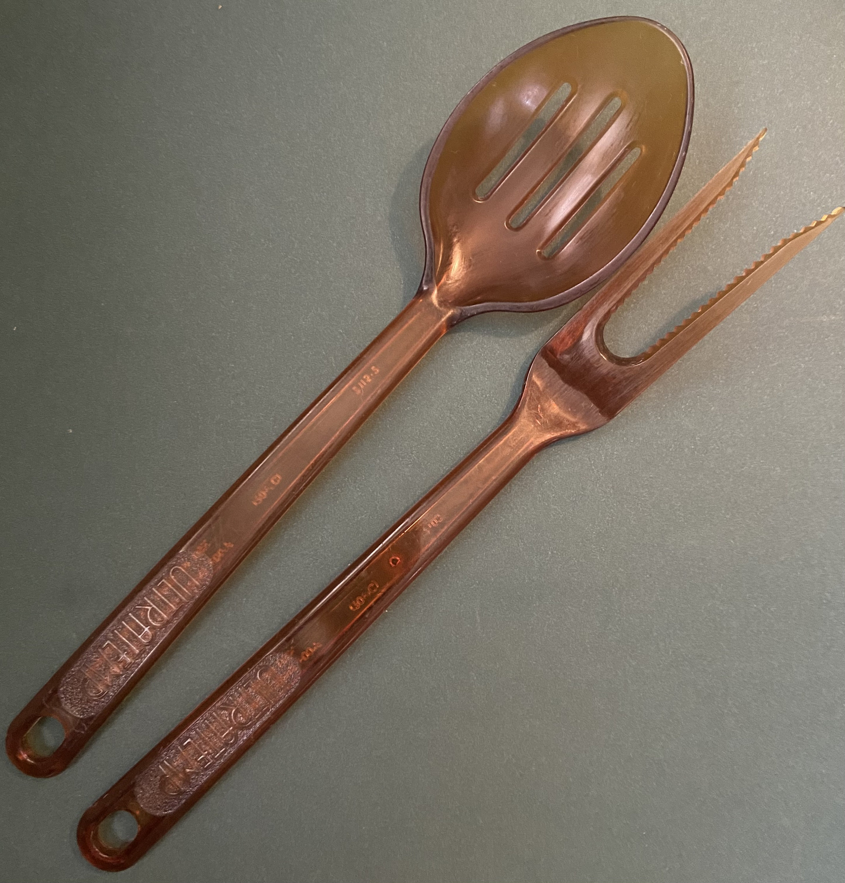 Vintage Ultratemp Robinson Kitchen Utensils Slotted Spoon Serving Fork ...