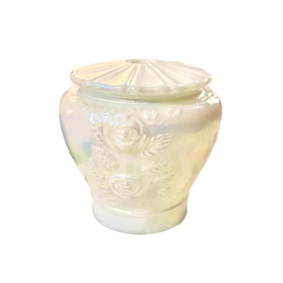 Fenton Iridescent Embossed Glass Lamp Body Replacement / Lamp Part, Roses 6” Tall, 4” Diameter ...