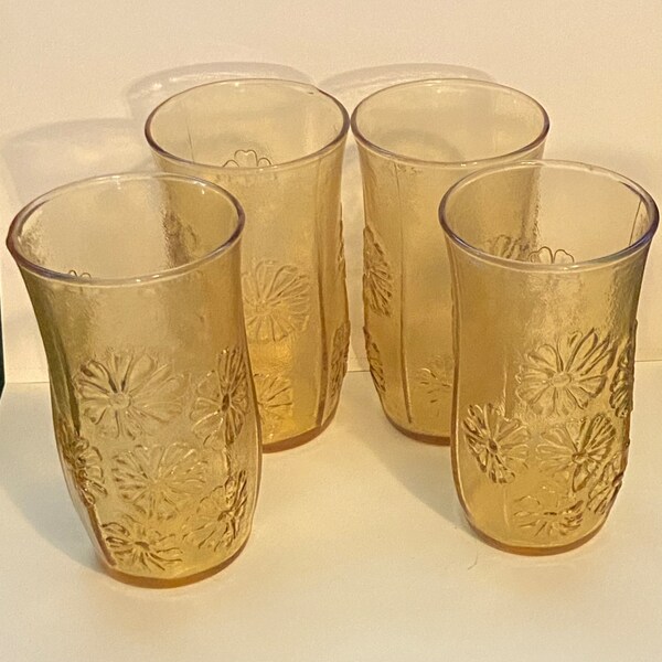 Daisy Anchor Hocking Glasses Vintage - Etsy