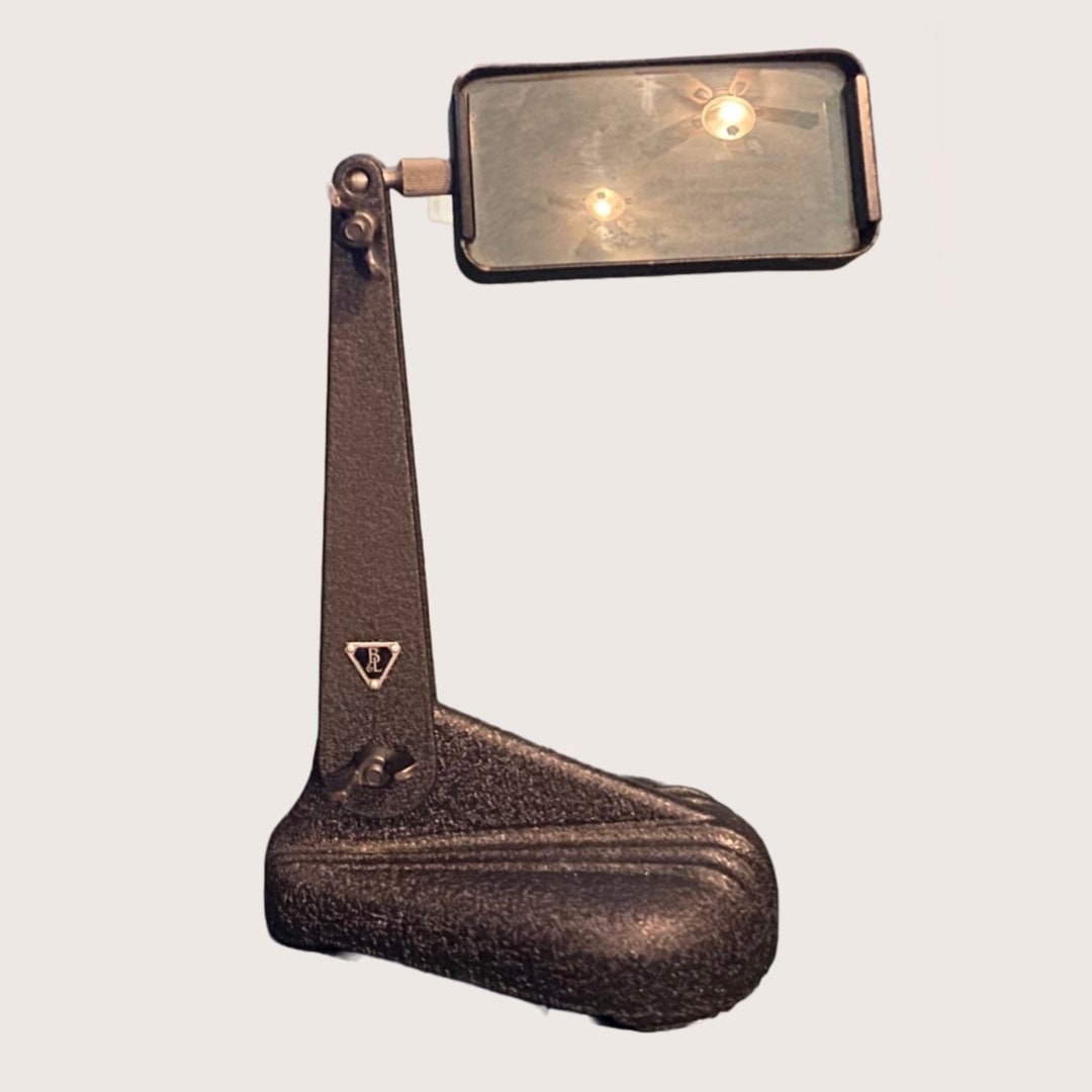 Antique B & L Bausch Lomb Table Top Art Deco Magnifying Glass Cast Iron Optical - Etsy