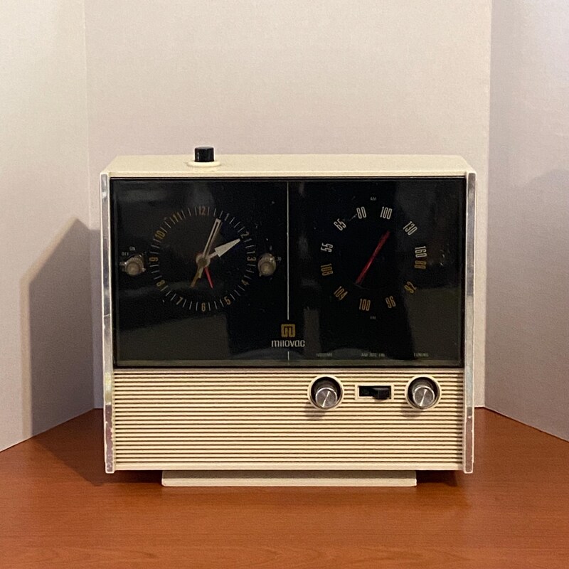 1960s Clock Radio - Etsy
