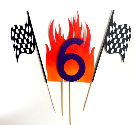 Racer Cake Topper Kit | Etsy