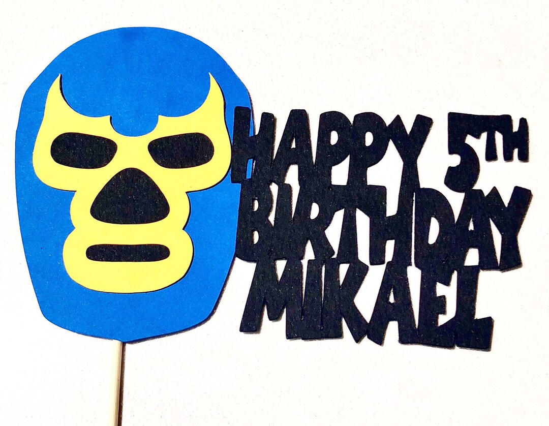 Luchador Cake Topper - Etsy