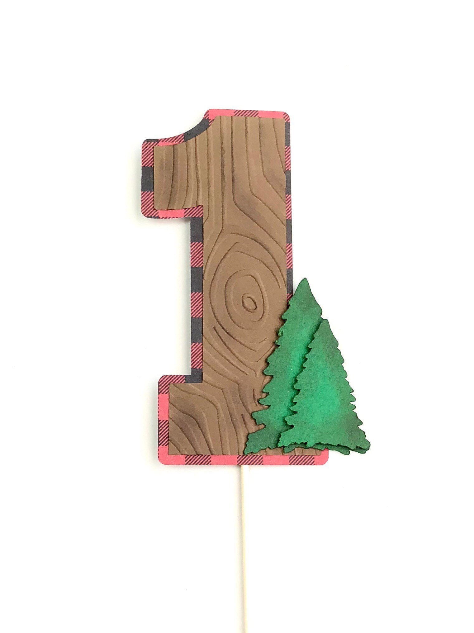 Lumberjack Themed Number Cake Topper - Etsy