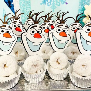 Olaf Head Toppers (6ct) - Etsy
