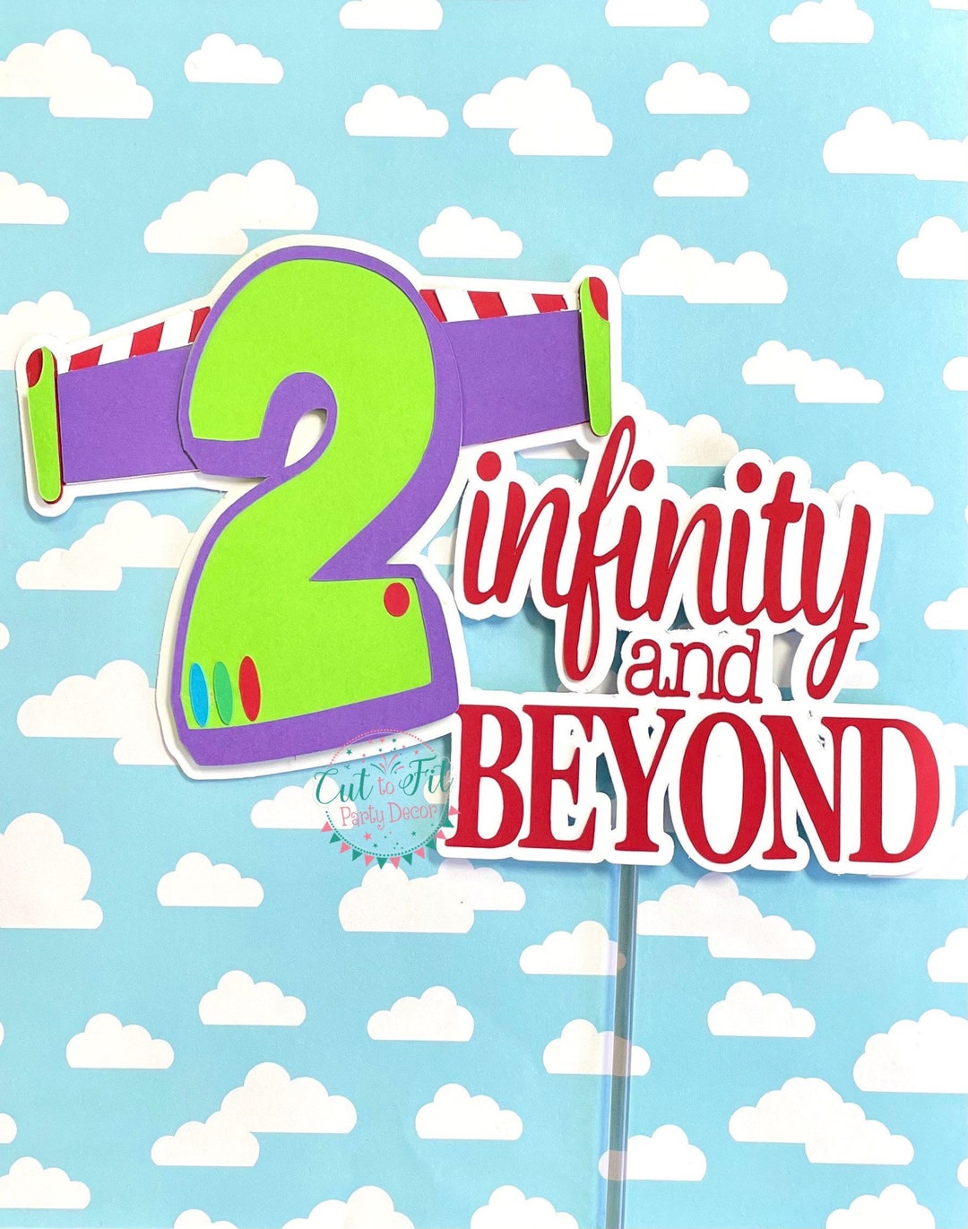 Two Infinity and Beyond Cake Topper - Etsy