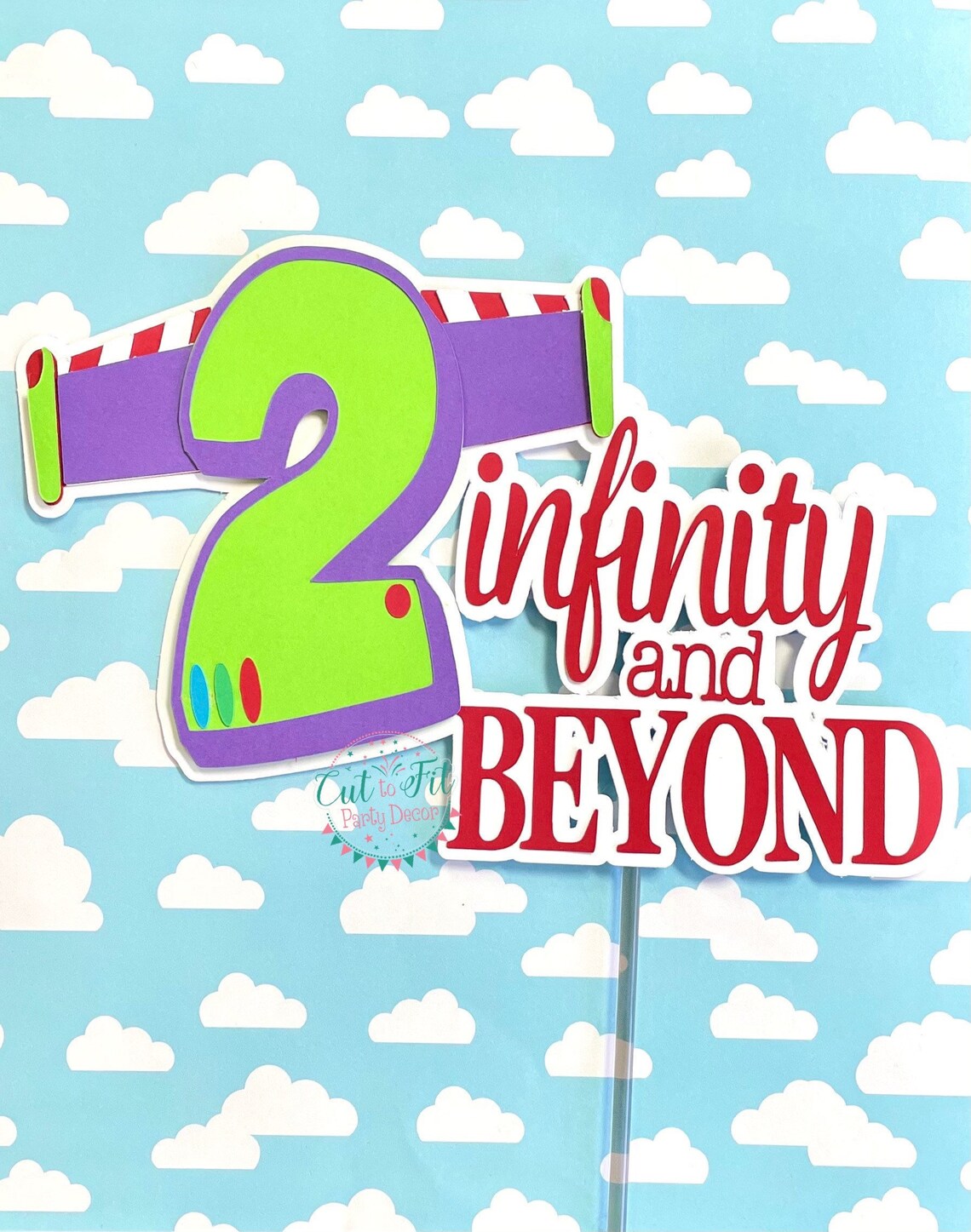 Two Infinity and Beyond Cake Topper - Etsy