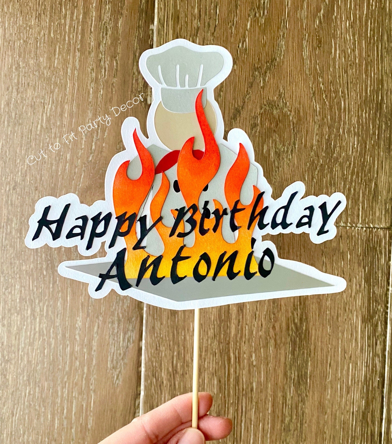 Hibachi Themed Cake Topper | Etsy