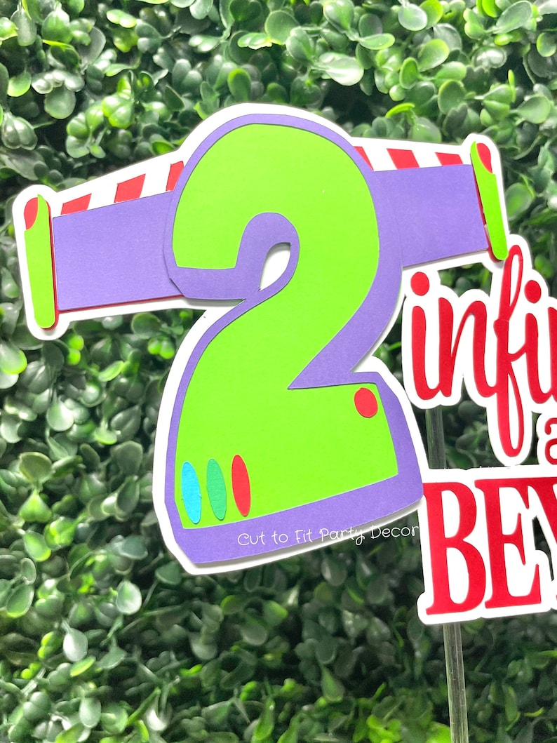 Two Infinity and Beyond Cake Topper - Etsy