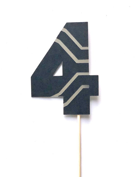 Black Panther Inspired Number Cake Topper | Etsy