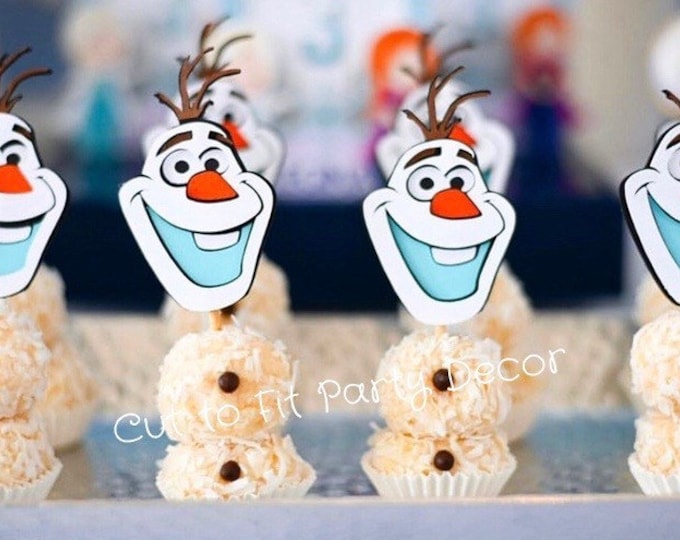 Olaf Head Toppers 6ct - Etsy