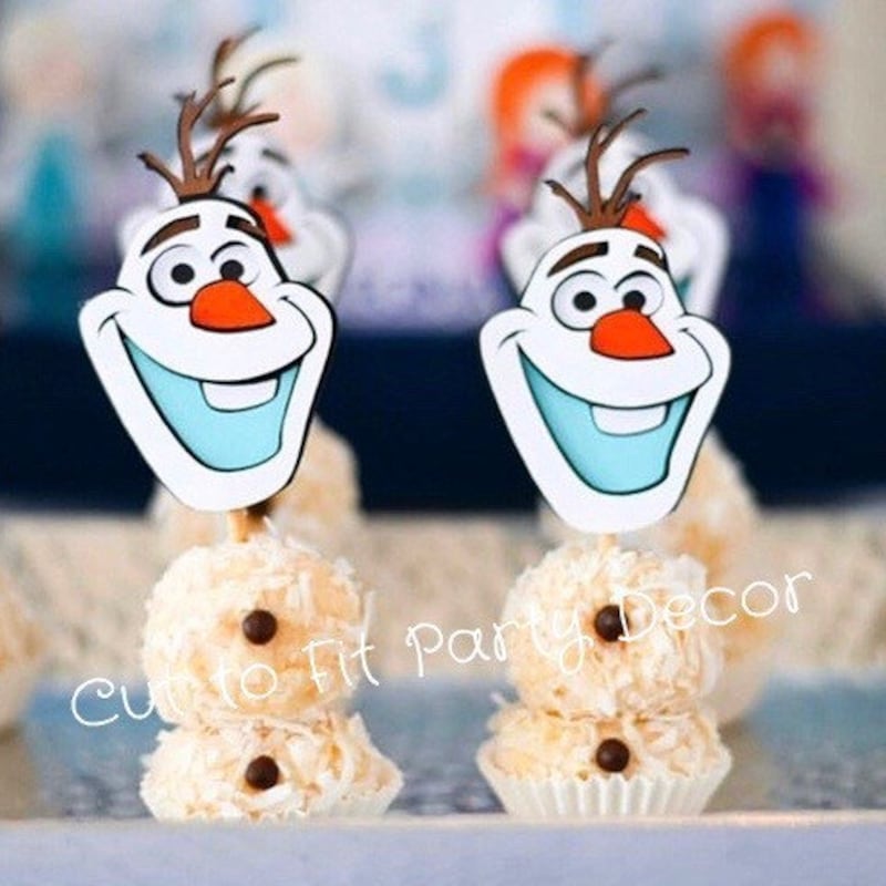 Olaf Cupcake Topper - Etsy