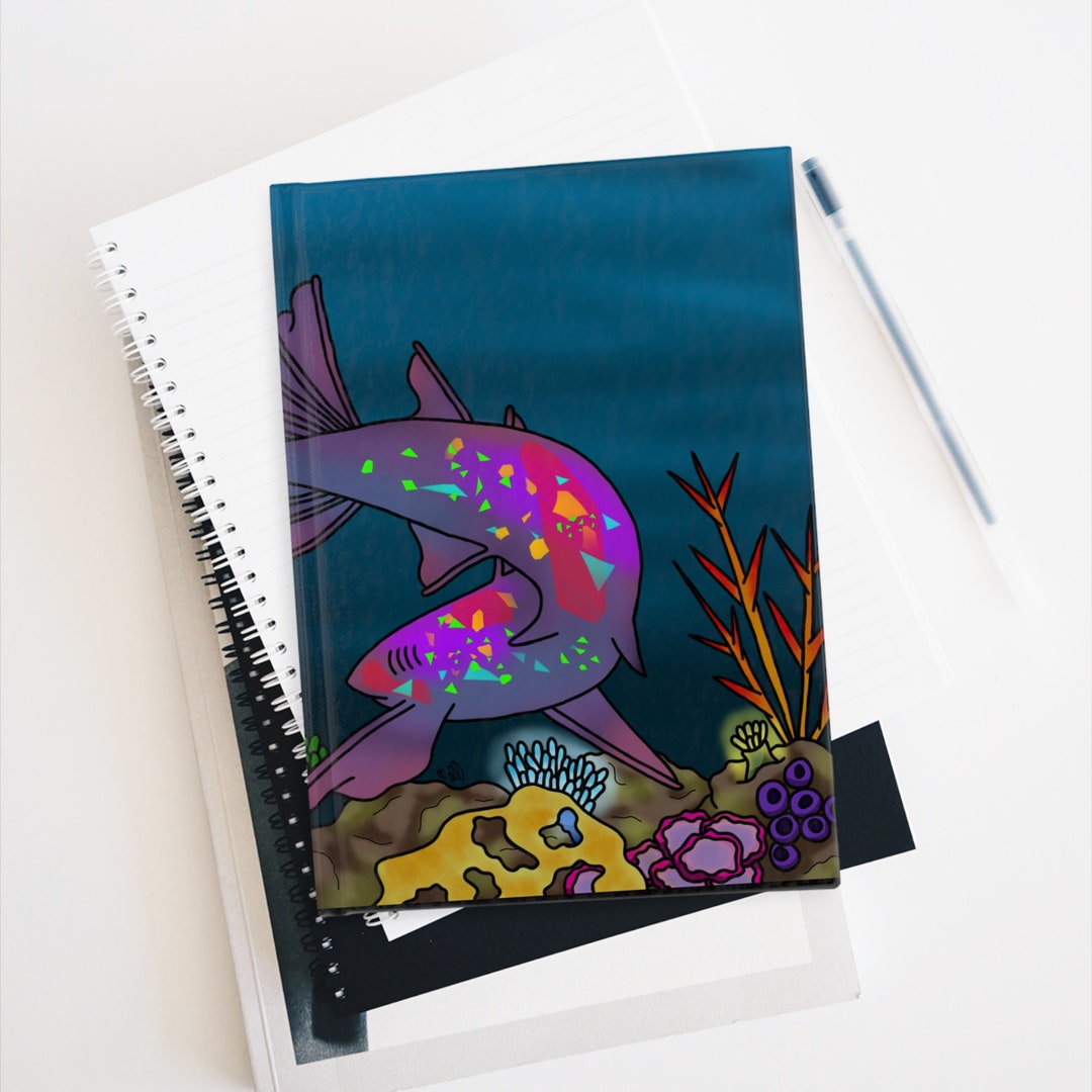 Opal Shark Journal Blank Pages - Etsy
