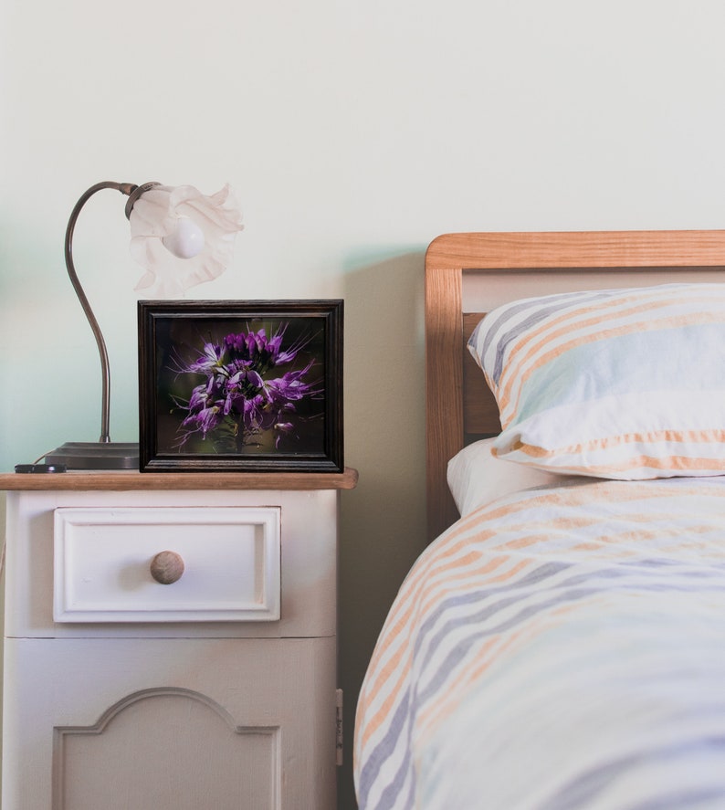 Purple Flower Night Light Shadow Box - Etsy