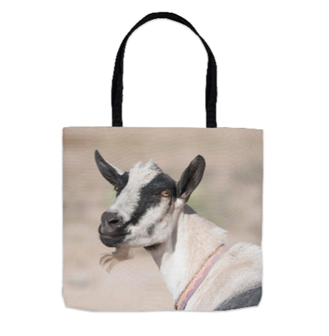 Black and White Goat Tote Bag - Etsy