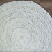 Round Area Rug White/ Natural Wool Handmade Carpet/ Round Rug - Etsy