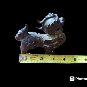 Chinese Fu Dog Antique Bronze Fu Dog Circa 19th Century Asian Antique ...