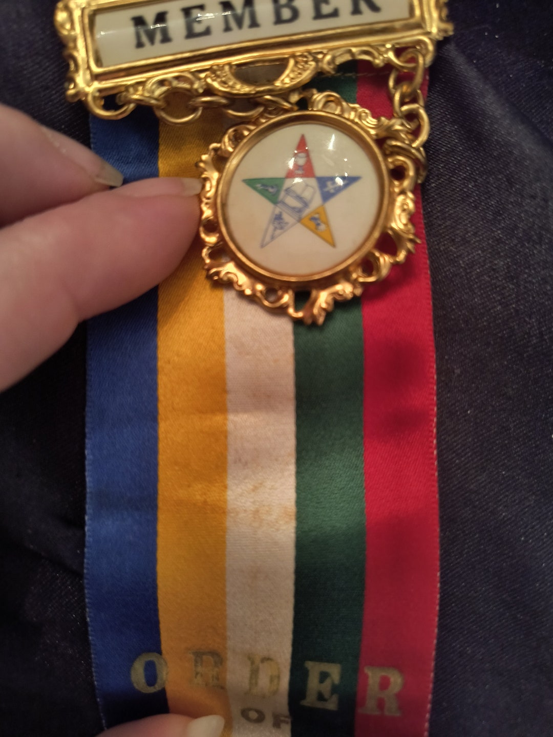 Order of the Eastern Star Member Badge - Etsy