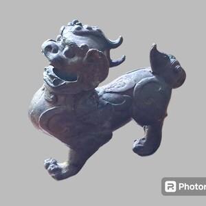 Chinese Fu Dog Antique Bronze Fu Dog Circa 19th Century Asian Antique ...