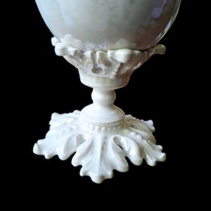 Vintage Easter Porcelain Egg and Stand Handmade Beautiful Display ...