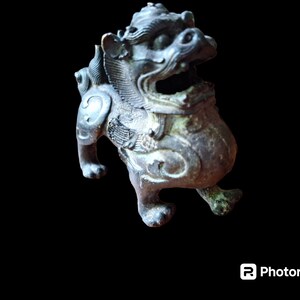 Chinese Fu Dog Antique Bronze Fu Dog Circa 19th Century Asian Antique ...