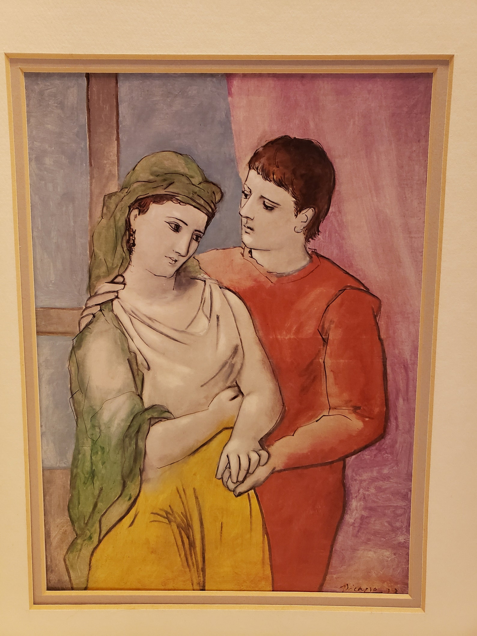 Matted Pablo Picasso the Lovers Art From the 70s - Etsy