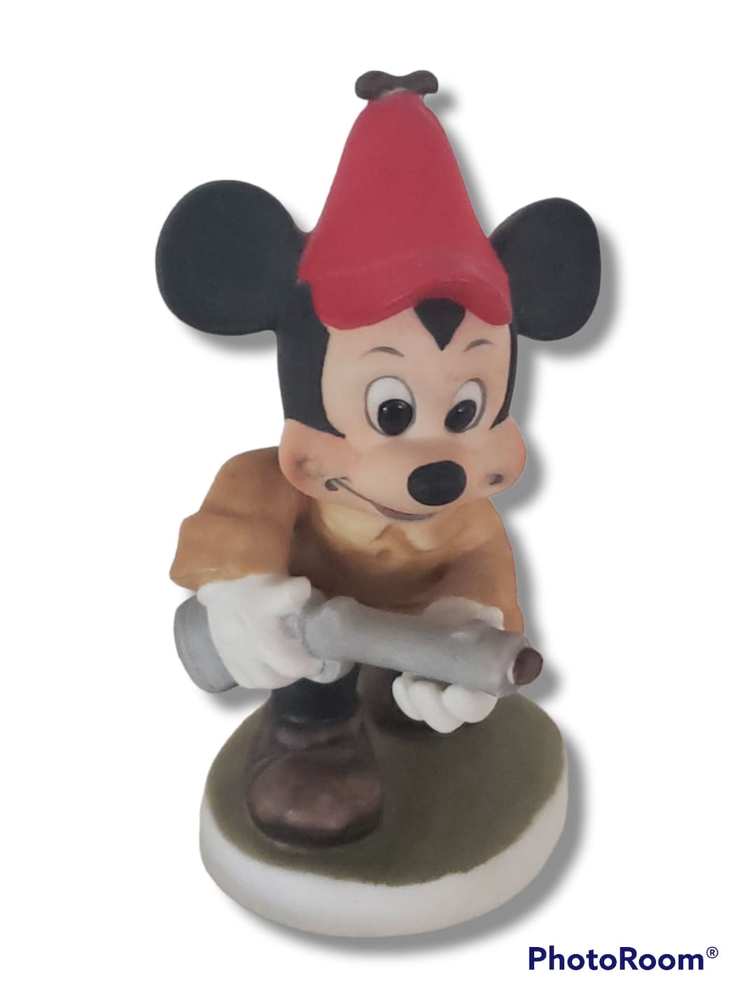 Bisque Mickey Mouse Hunting Figurine by Walt Disney Productions - Etsy