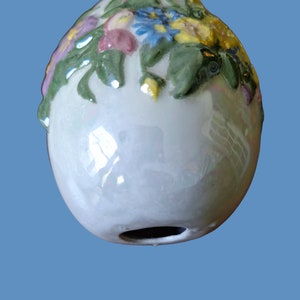 Vintage Easter Porcelain Egg and Stand Handmade Beautiful Display ...