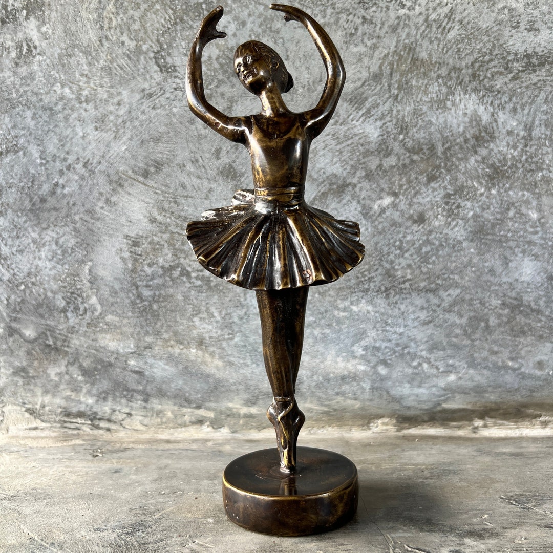Bronze Ballet Dancer Sculpture Figurine Dance Trophy Ballerina Statue ...