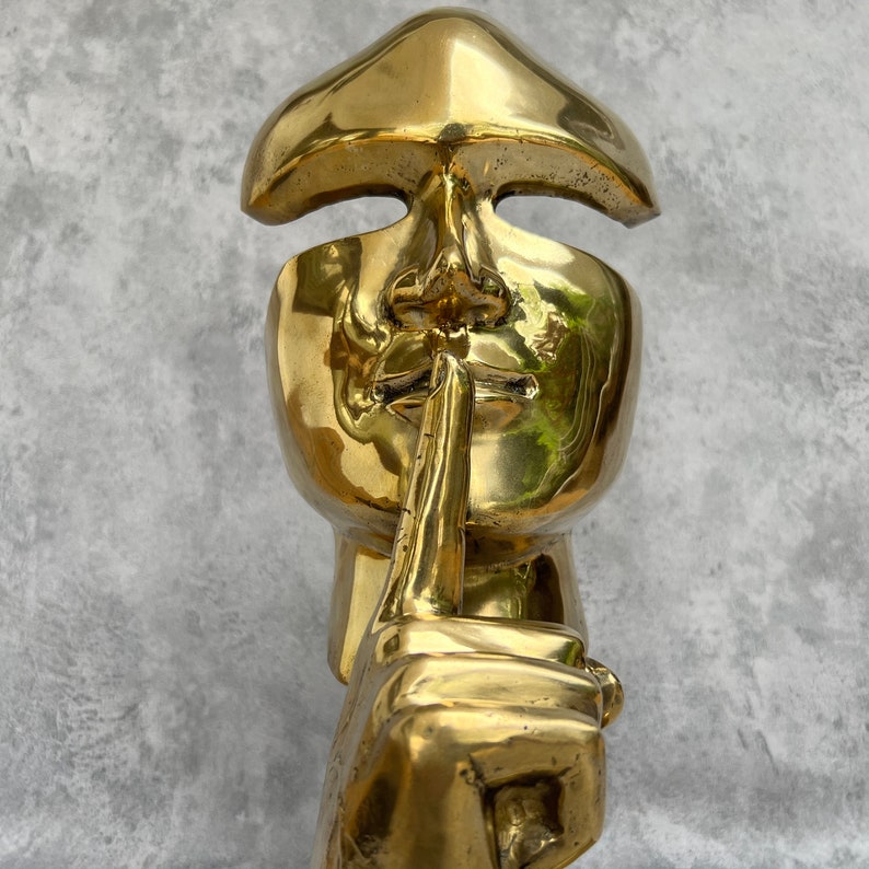 The Silence Bronze Abstract Salvador Dali Style Sculpture Surrealism ...