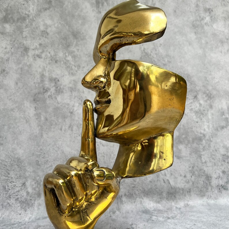 The Silence Bronze Abstract Salvador Dali Style Sculpture Surrealism ...