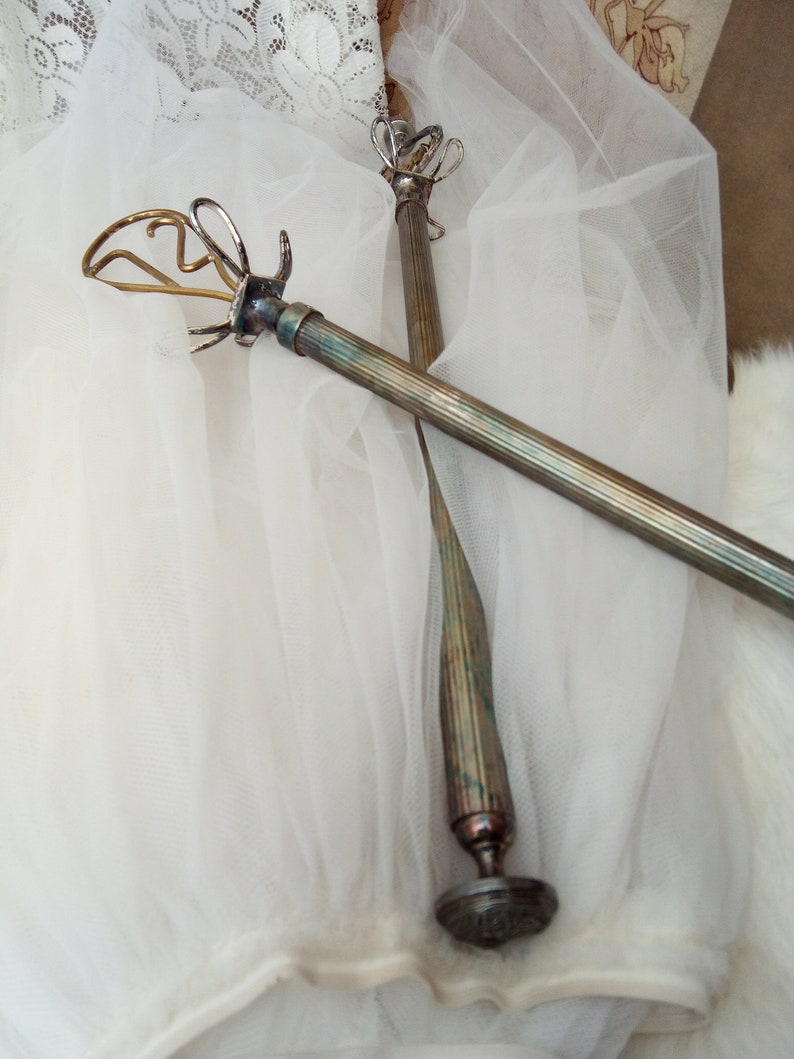 Two antique scepter magic wands original theatre probs | Etsy