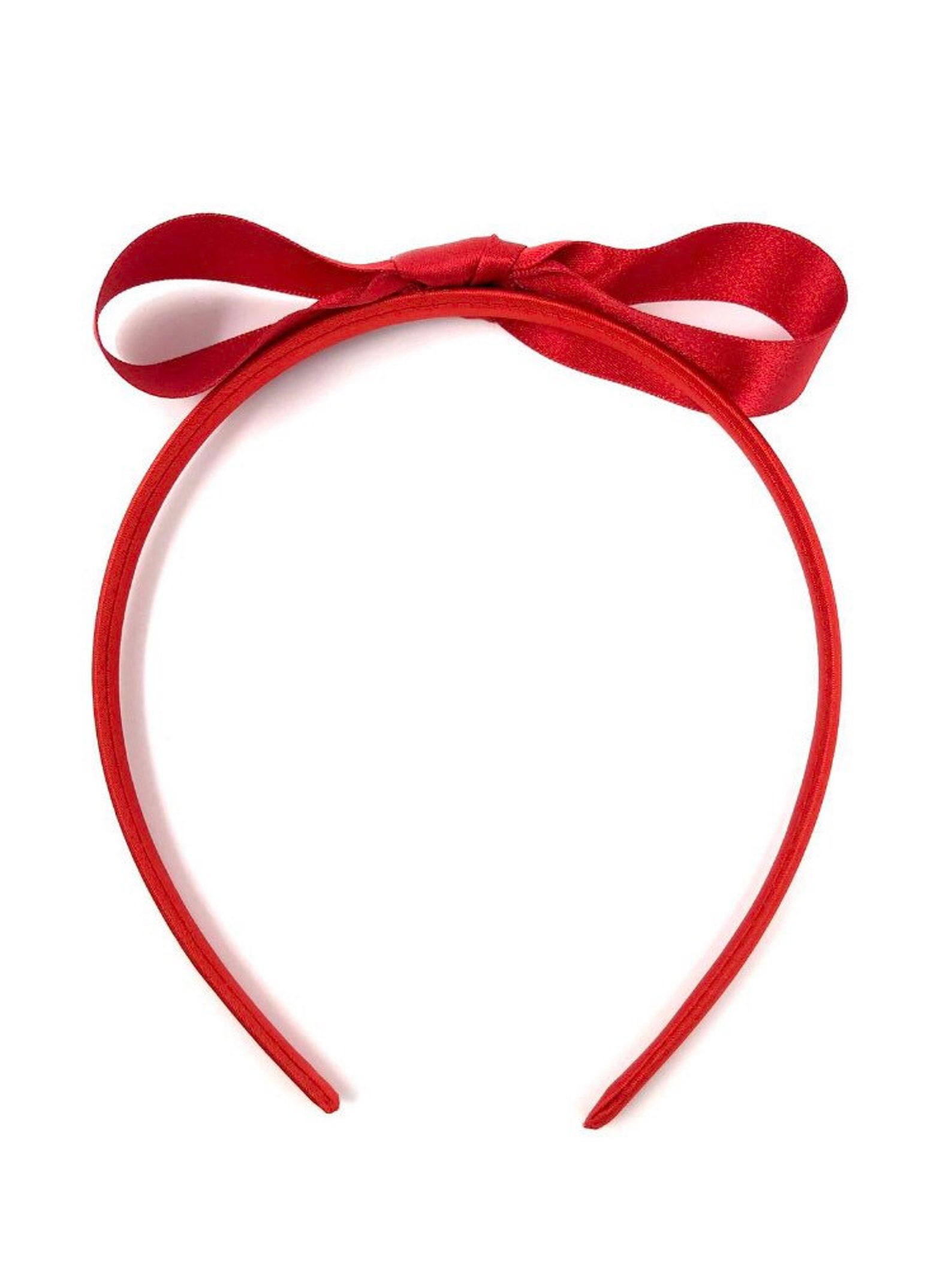 Red Matilda Style Headband Red Bow Hairband - Etsy