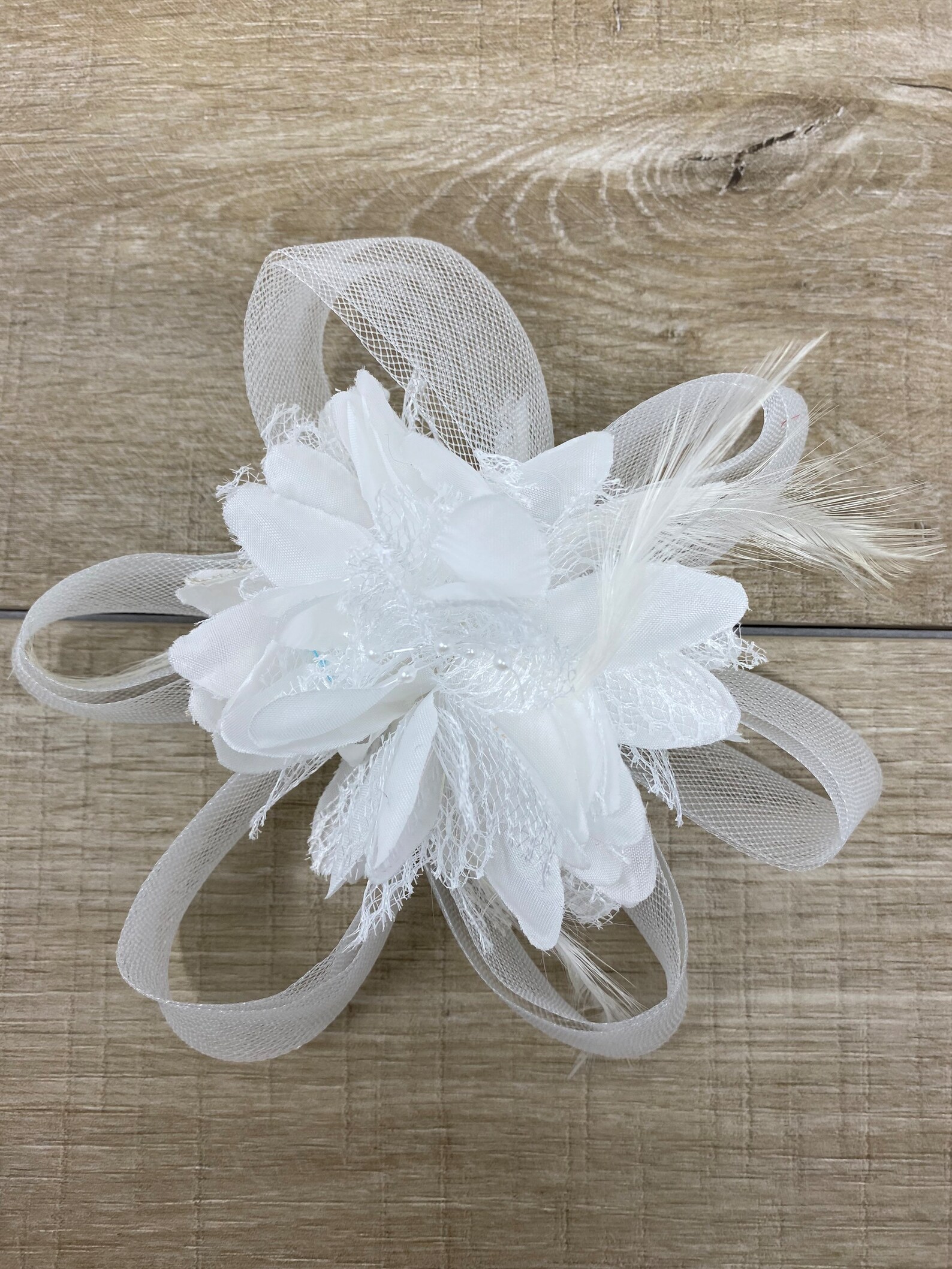 White Feather Fascinator - Etsy