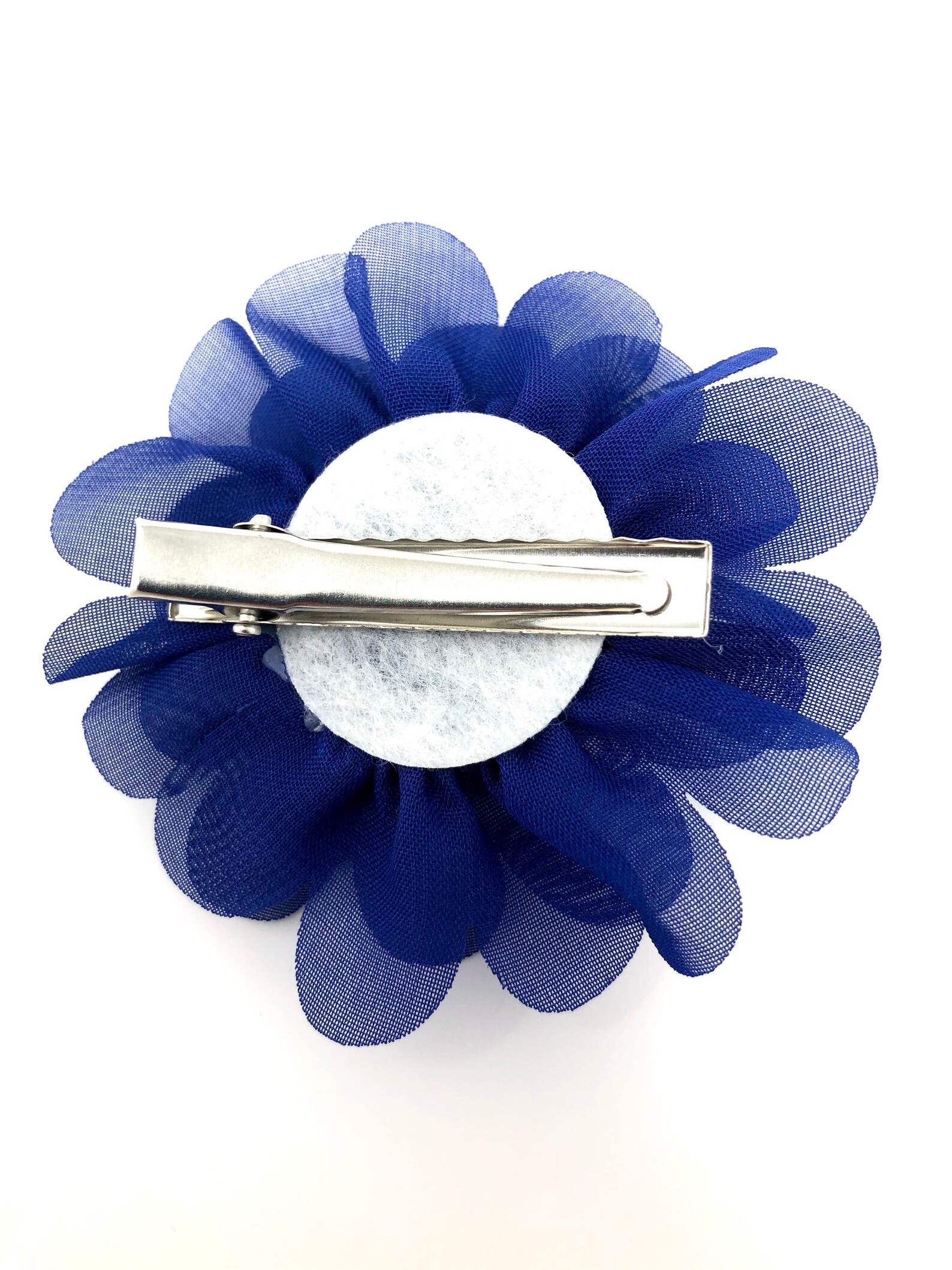Royal Blue Flower Hair Clip Hair Accessory Back to School Uniform - Etsy UK