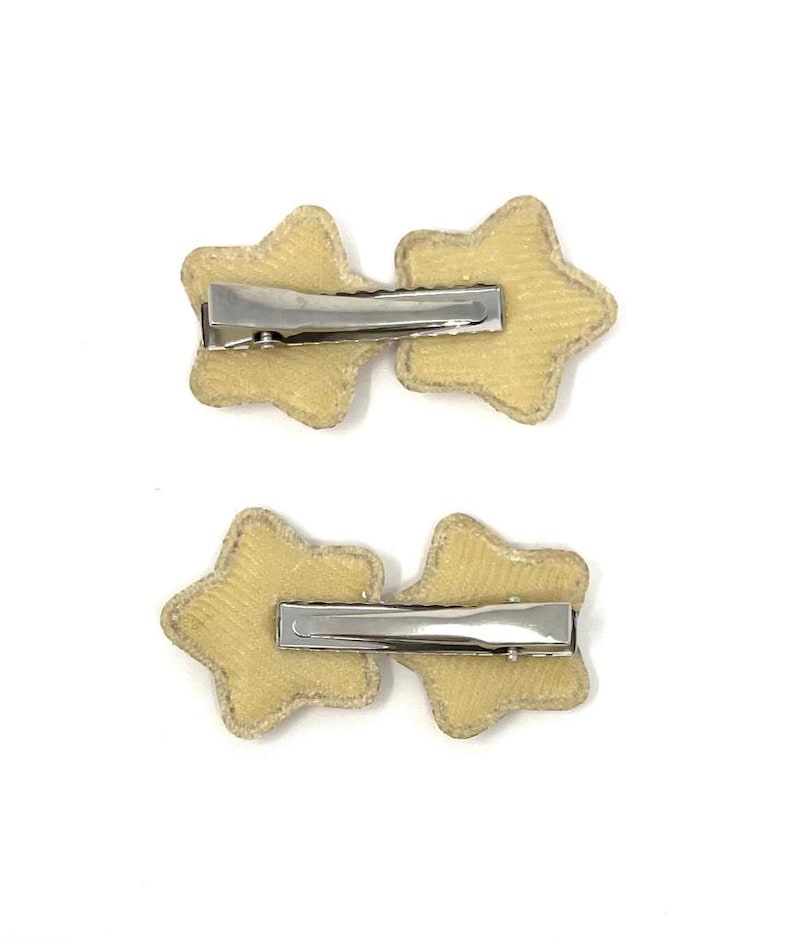 Gold Star Hair Clips Set of 2 Gold Star Clips - Etsy