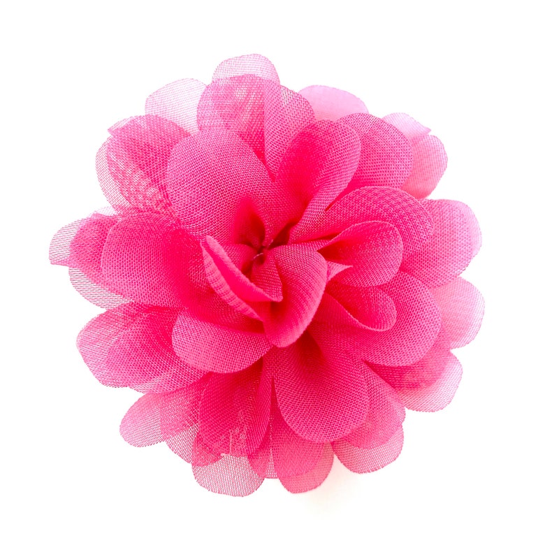 Pink Chiffon Flower - Etsy