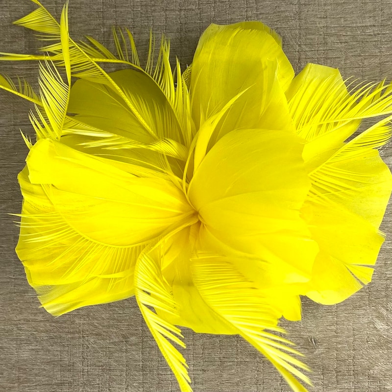 Yellow Feather - Etsy
