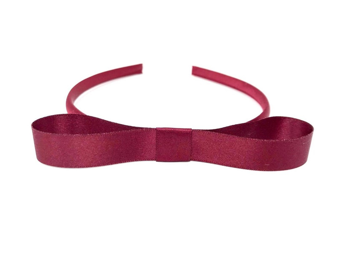 Burgundy Matilda Style Hairband Aliceband Headband Hairband - Etsy